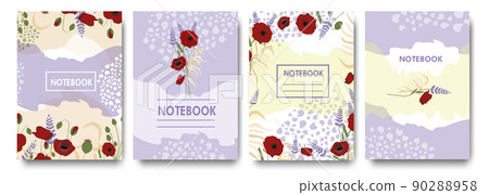 Set of cover designs for notebook, notepad,... - Stock Illustration ...