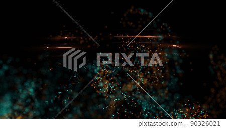 Image of neon orange boxing ring and glowing... - Stock Illustration ...