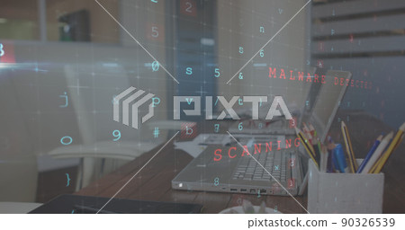 Office desk with security codes 4k - Stock Illustration [90326539] - PIXTA