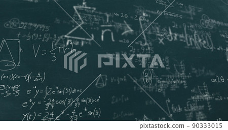 Image of math text over mathematical equations... - Stock Illustration ...