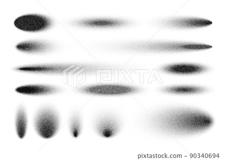 Stipple shadows set, dotted design elements.... - Stock Illustration ...