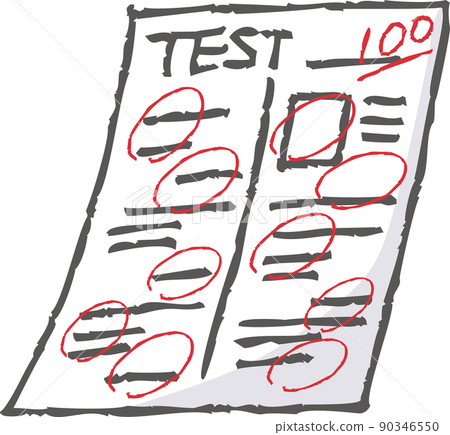 100 points of answer - Stock Illustration [90346550] - PIXTA