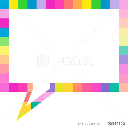 Colorful speech bubble vector. Decorative... - Stock Illustration ...