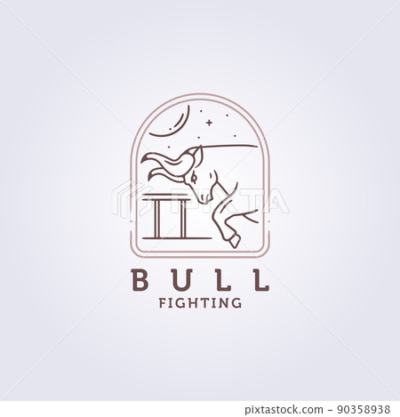 bullfight arena, bullfighting tradition sign... - Stock Illustration ...