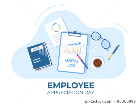 Happy Employee Appreciation Day Cartoon... - Stock Illustration ...