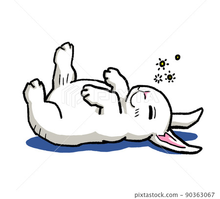 Good night rabbit - Stock Illustration [90363067] - PIXTA