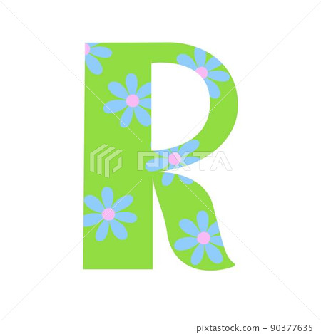 Capital bright green decorated with spring...-插圖素材 [90377635] - PIXTA圖庫