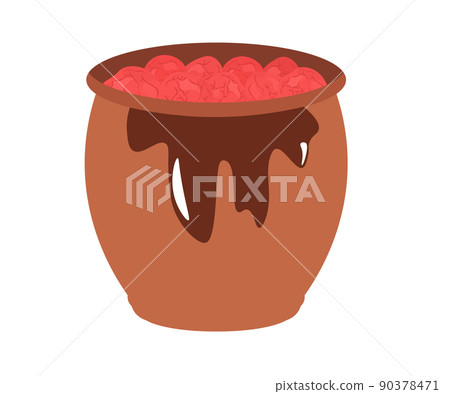 Umeboshi with a jar - Stock Illustration [90378471] - PIXTA