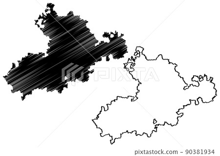 Rajkot district (Gujarat State, Republic of... - Stock Illustration ...