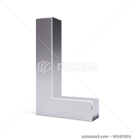 Metal letter L. Collection. 3d image - Stock Illustration [90383950 ...