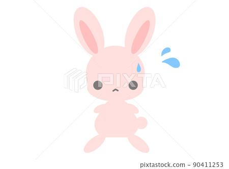 Sweaty illustration rabbit - Stock Illustration [90411253] - PIXTA