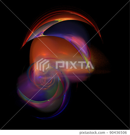 rounded smooth abstract red-blue element on a... - Stock Illustration ...