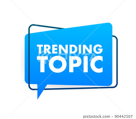 Trending topic icon badge. Ready for use in web... - Stock Illustration ...
