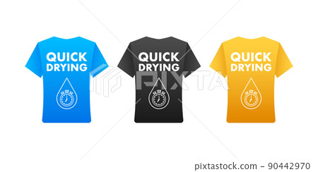 Flat icon with quick drying. Logo symbol.... - Stock Illustration ...
