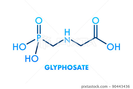 Glyphosate formula. Glyphosate herbicide... - Stock Illustration ...