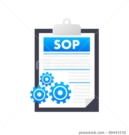 Sop, great design for any purposes. SOP icon,... - Stock Illustration ...