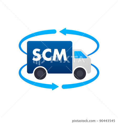 Scm icon. Simple creative element. Icon with scm. - Stock Illustration ...
