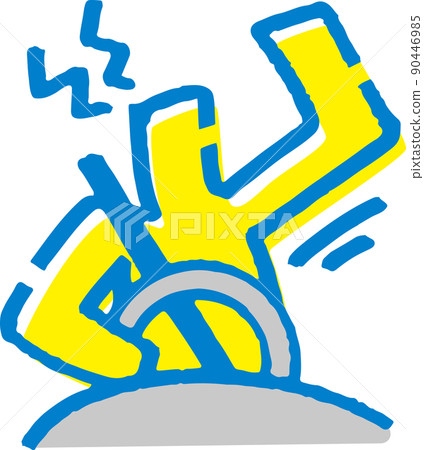 Stickman driving a road rage - Stock Illustration [90446985] - PIXTA
