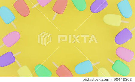 3D ice frame - Stock Illustration [90448508] - PIXTA