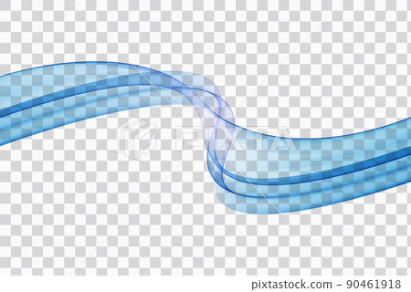 Smooth transparent horizontal blue wave design... - Stock Illustration ...