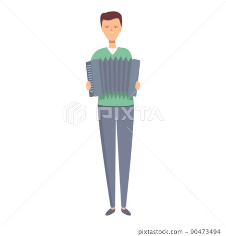 Harmonic play icon cartoon vector. Music... - Stock Illustration ...