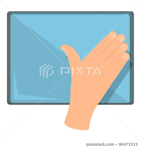 Tablet touch icon cartoon vector. Screen... - Stock Illustration ...