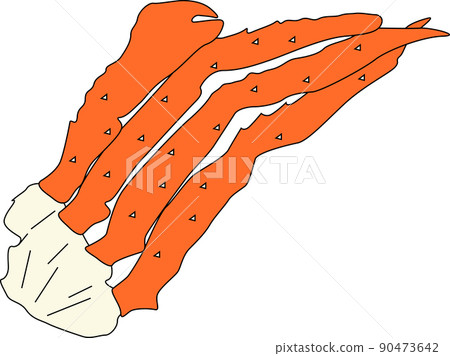 Illustration material of crab leg - Stock Illustration [90473642] - PIXTA