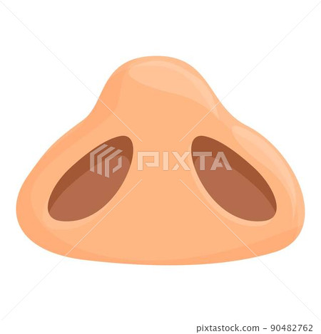 Plastic rhinoplasty icon cartoon vector. Nose... - Stock Illustration ...