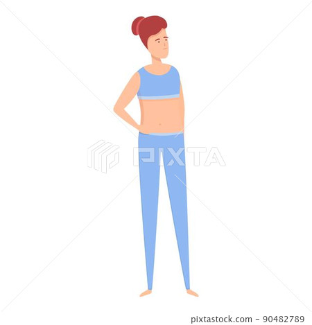 Woman workout fashion icon cartoon vector....-插圖素材 [90482789] - PIXTA圖庫