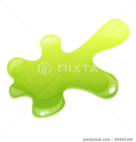 Green slime icon cartoon vector. Drip splash.... - Stock Illustration ...
