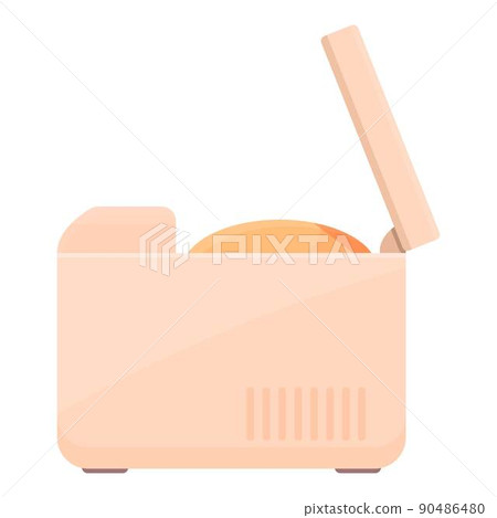 Bread machine appliances icon cartoon vector.... - Stock Illustration ...