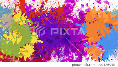 Image of colourful stains over colourful stains... - Stock Illustration ...