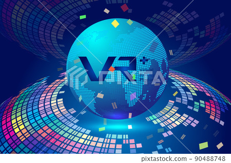 Elements for VR, VRP, digital tech earth,... - Stock Illustration ...