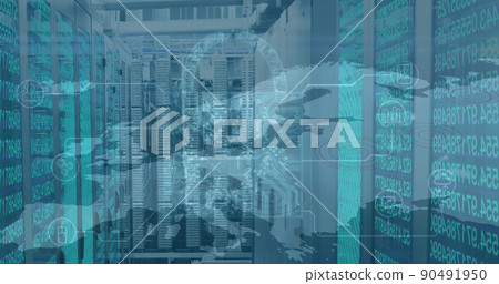 Security padlock icon and binary coding data... - Stock Illustration [90491950] - PIXTA
