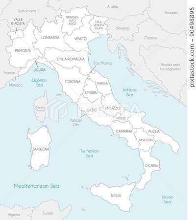 Italy Continent Map Labled World Continents Map | Continents Map