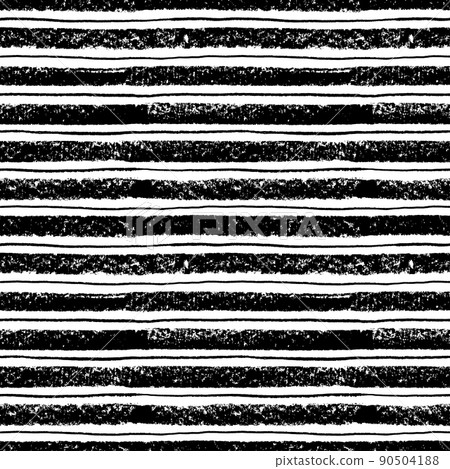 Hand drawn black vector striped seamless pattern. - Stock Illustration ...