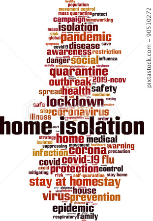 Home isolation word cloud - Stock Illustration [90510272] - PIXTA