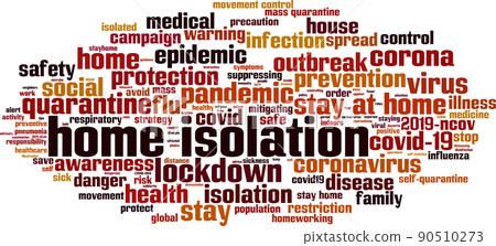 Home isolation word cloud - Stock Illustration [90510273] - PIXTA