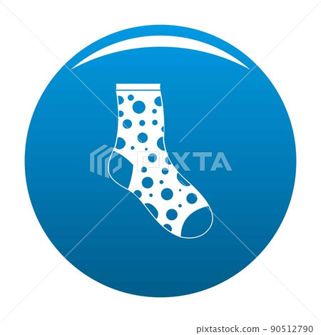 Lost sock icon vector blue - Stock Illustration [90512790] - PIXTA
