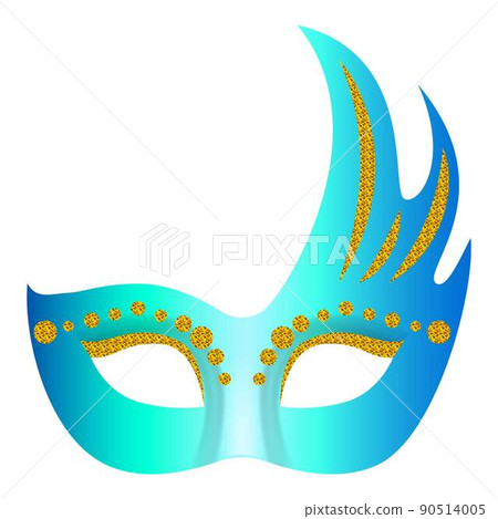 Mystical mask icon, realistic style - Stock Illustration [90514005] - PIXTA