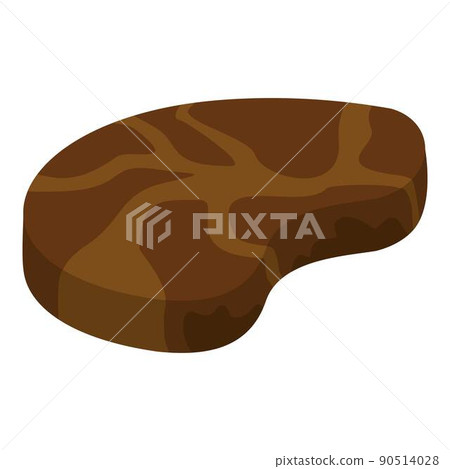Cooking steak icon, flat style - Stock Illustration [90514028] - PIXTA