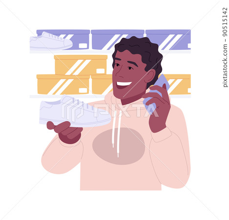 Shoe shop isolated cartoon vector illustrations. - Stock Illustration ...