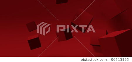 Abstract 3D render of cube shapes - Stock Illustration [90515335] - PIXTA