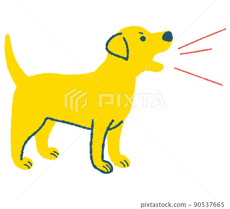 Barking dog illustration - Stock Illustration [90537665] - PIXTA
