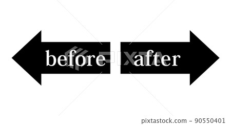 before after icon - Stock Illustration [90550401] - PIXTA