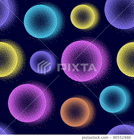 Pattern with colorful balls - Stock Illustration [90552986] - PIXTA