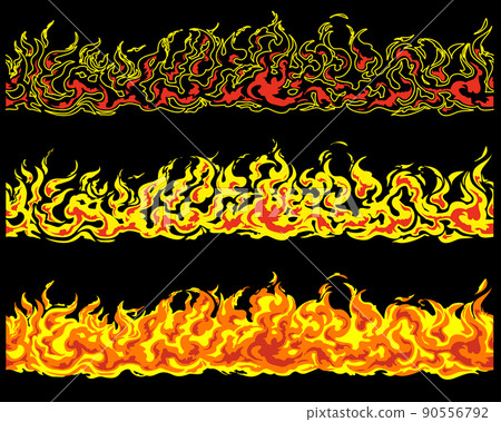 Spreading flame (loop material) - Stock Illustration [90556792] - PIXTA