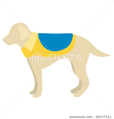 Standing service dog - Stock Illustration [90557522] - PIXTA