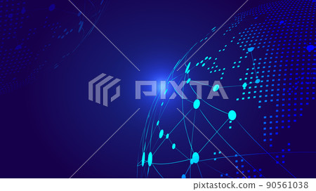 Space starry sky, Earth dawn, Deep indigo... - Stock Illustration ...