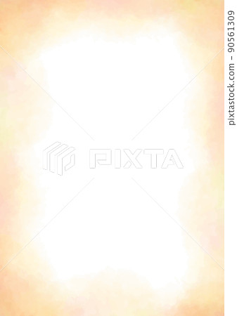 Simple and beautiful orange frame material - Stock Illustration ...